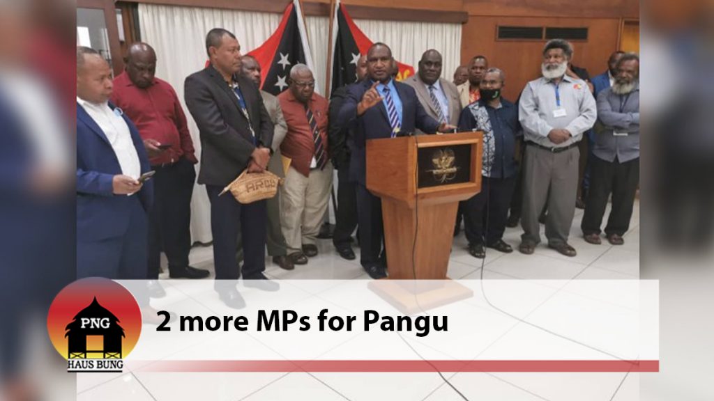 PANGU GAINS 2 MORE MPS : PNG Haus Bung