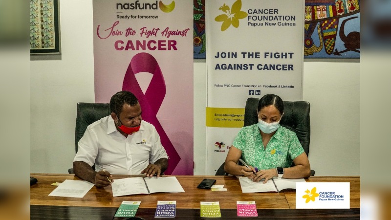 NASFUND SIGNS MOU WITH PNG CANCER FOUNDATION : PNG Haus Bung