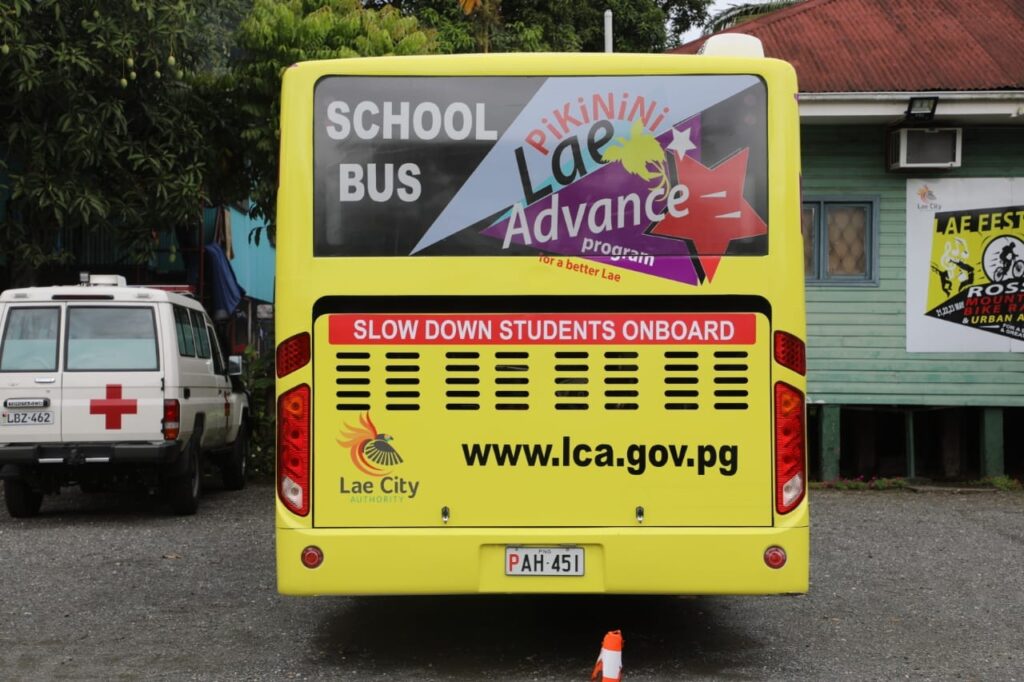 LAE SCHOOL BUS SERVICE PROGRAM INTRODUCED : PNG Haus Bung