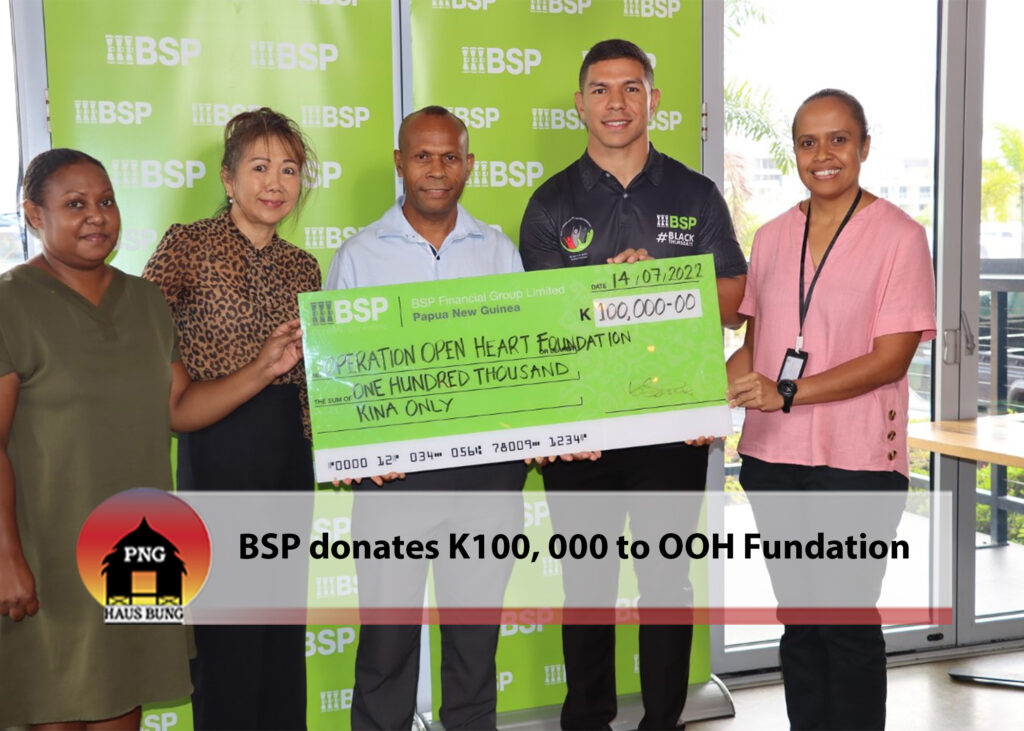 OPERATION OPEN HEART GETS ASSISTANCE FROM BSP : PNG Haus Bung