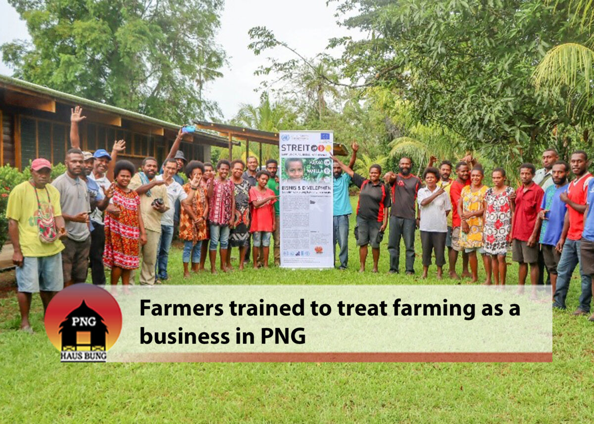 AGBOOK WORKING WITH PNG COCOA BOARD TO TRAIN RURAL FARMERS : PNG Haus Bung
