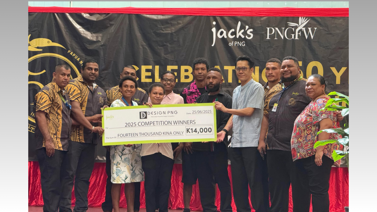 JACKS OF PNG CELEBRATES PNG 50TH WITH DESIGN COMP WINNERS : PNG Haus Bung